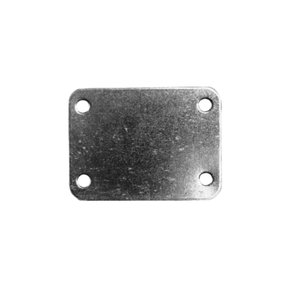 Chapa Reta Zincada 4 Furos 65x48mm - Compensados Amizade